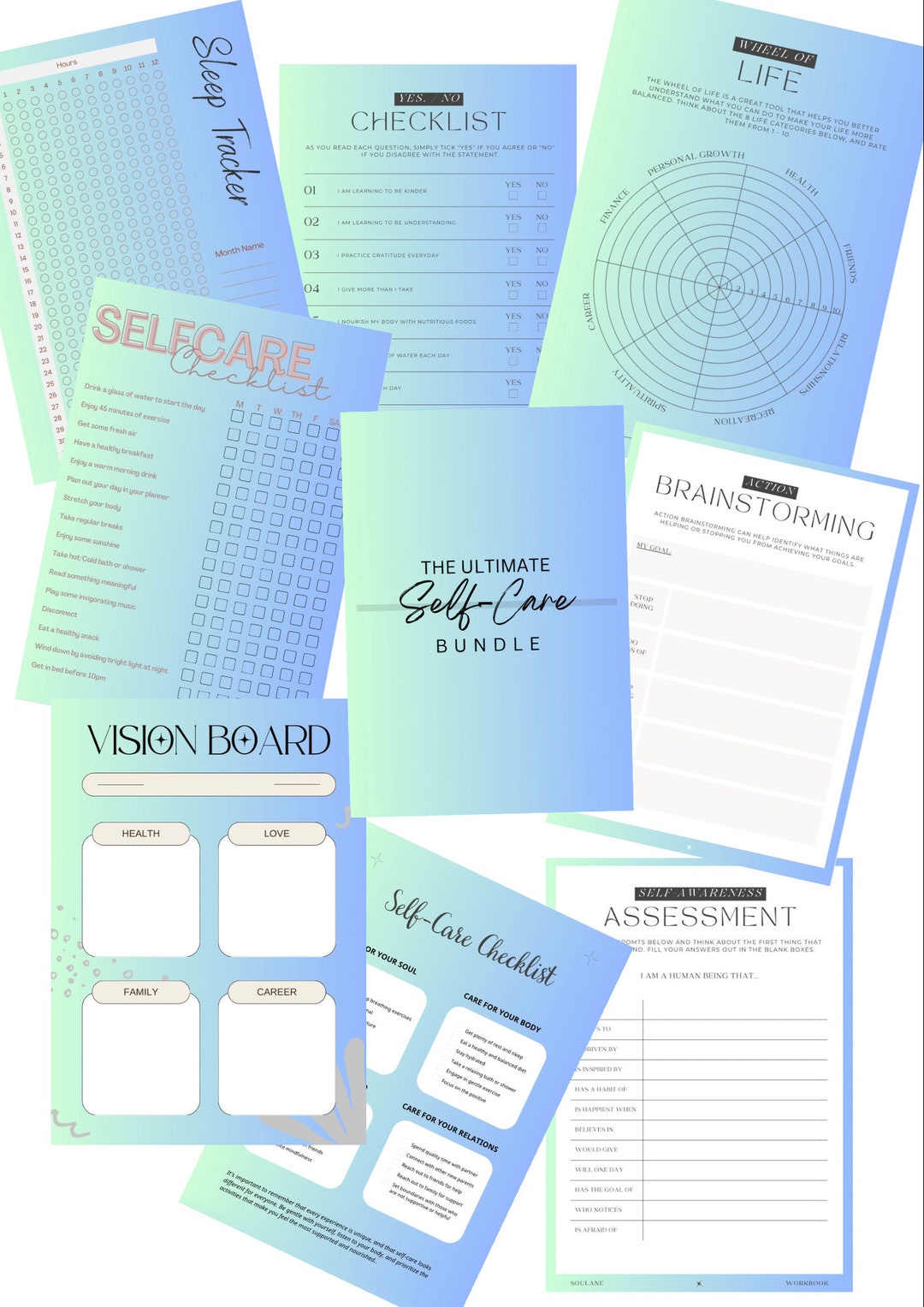 Self-care Bundle - Printable PDF - Etsy