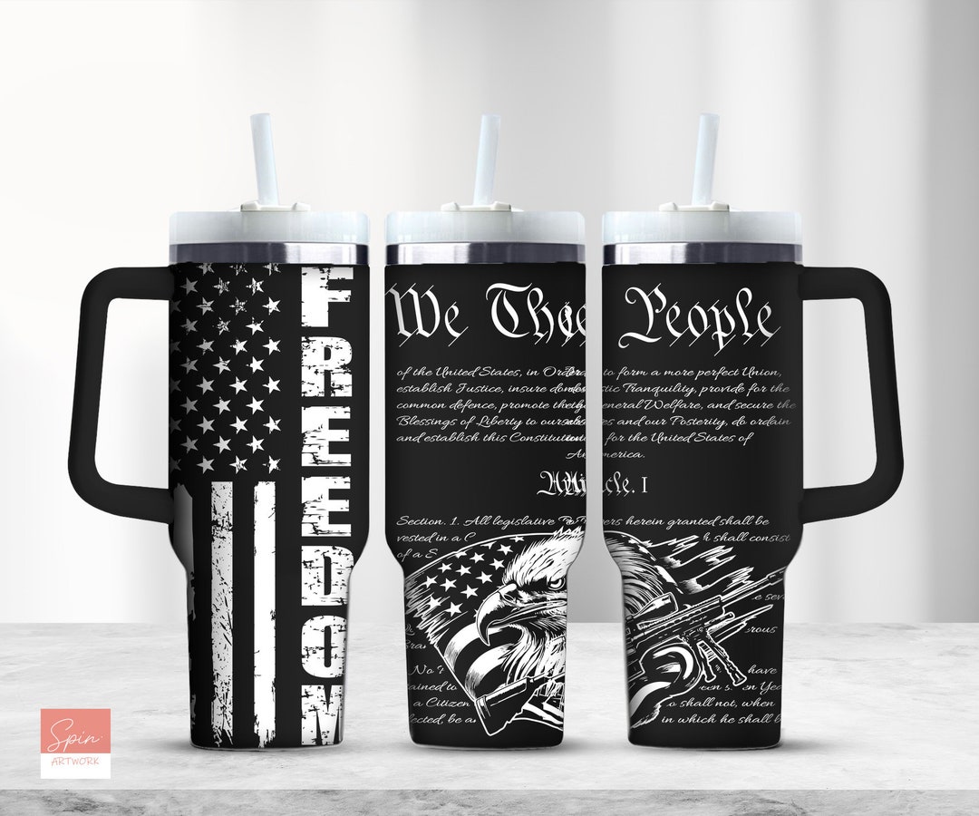 Patriotic American Flag 40 Oz Tumbler Wrap, Tumbler Laser Design ...