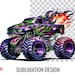 Halloween Monster Truck Png Sublimation, Extreme Vehicle Png, Digital ...