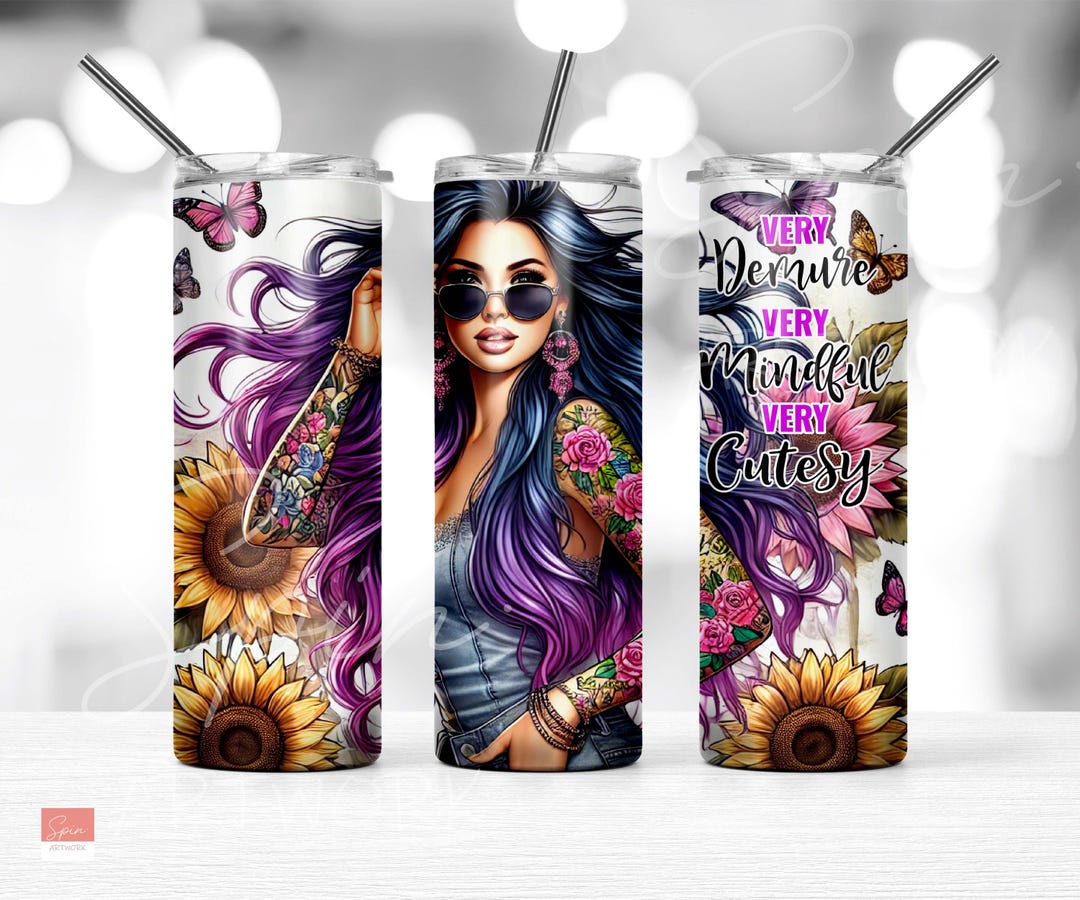 Very Demure Png Very Mindful Very Cutesy, Gen Z Trendy 20oz Skinny ...