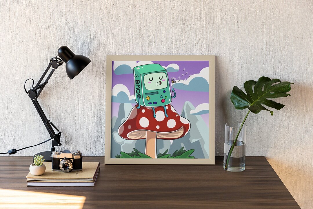 BMO Illustration Print Adventure Time Fan Art Print 6 X 6 - Etsy