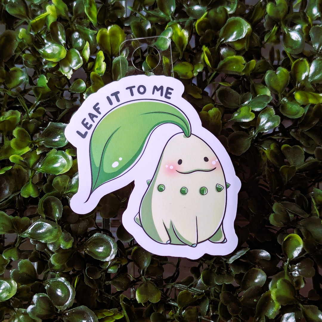 Leaf It to Me Sticker Leaf Monster Sticker - Etsy