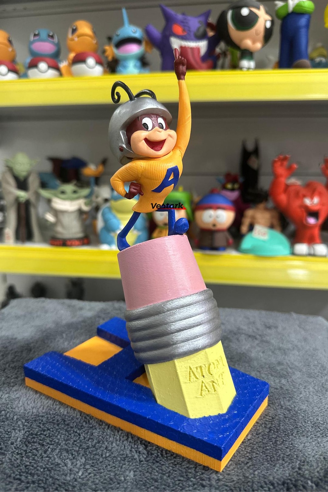 Hand-painted 3D Printed Atom Ant Figure - 20 Cm Tall, Collectible ...