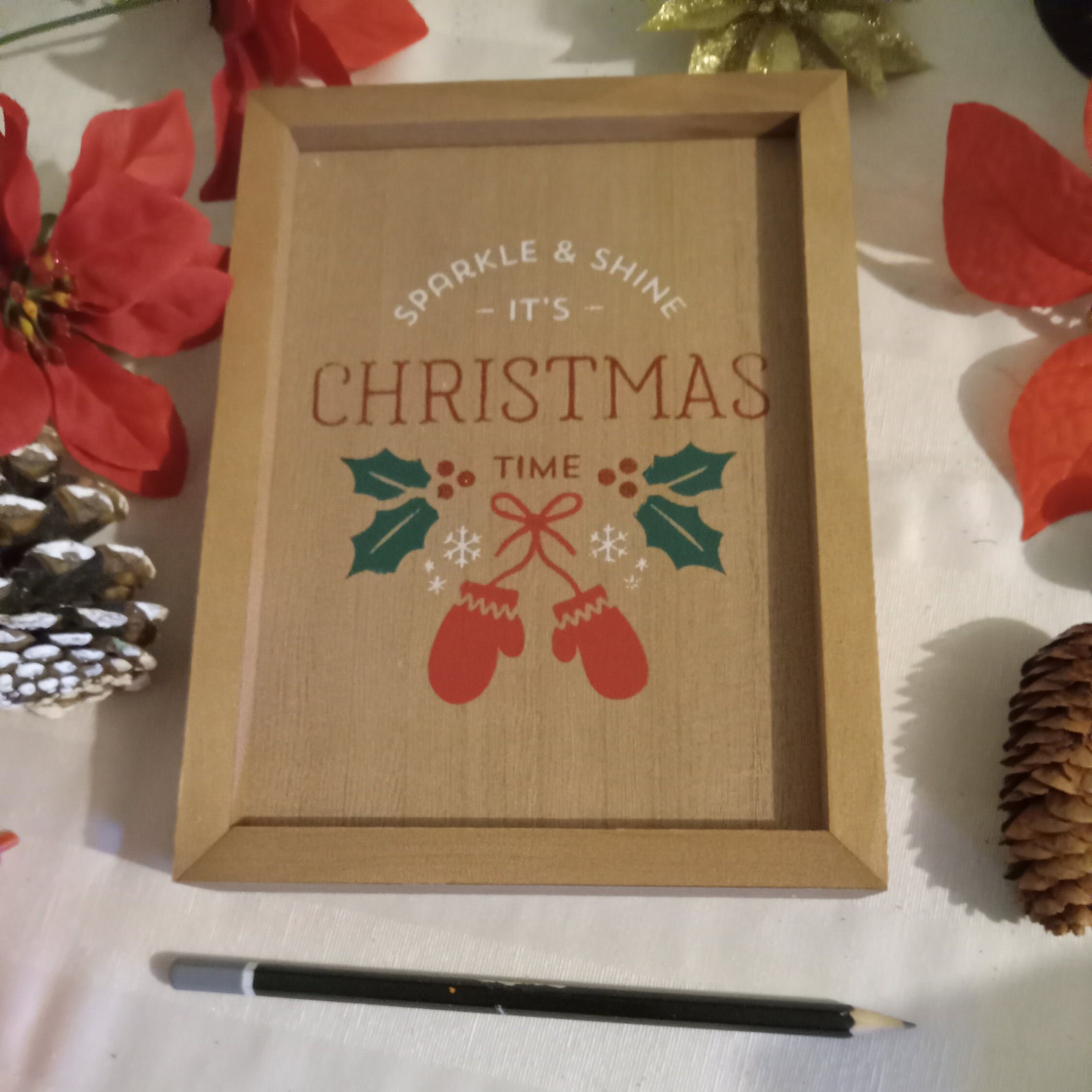 Sparkle Christmas Sign: Glittery Holiday Decor - Etsy