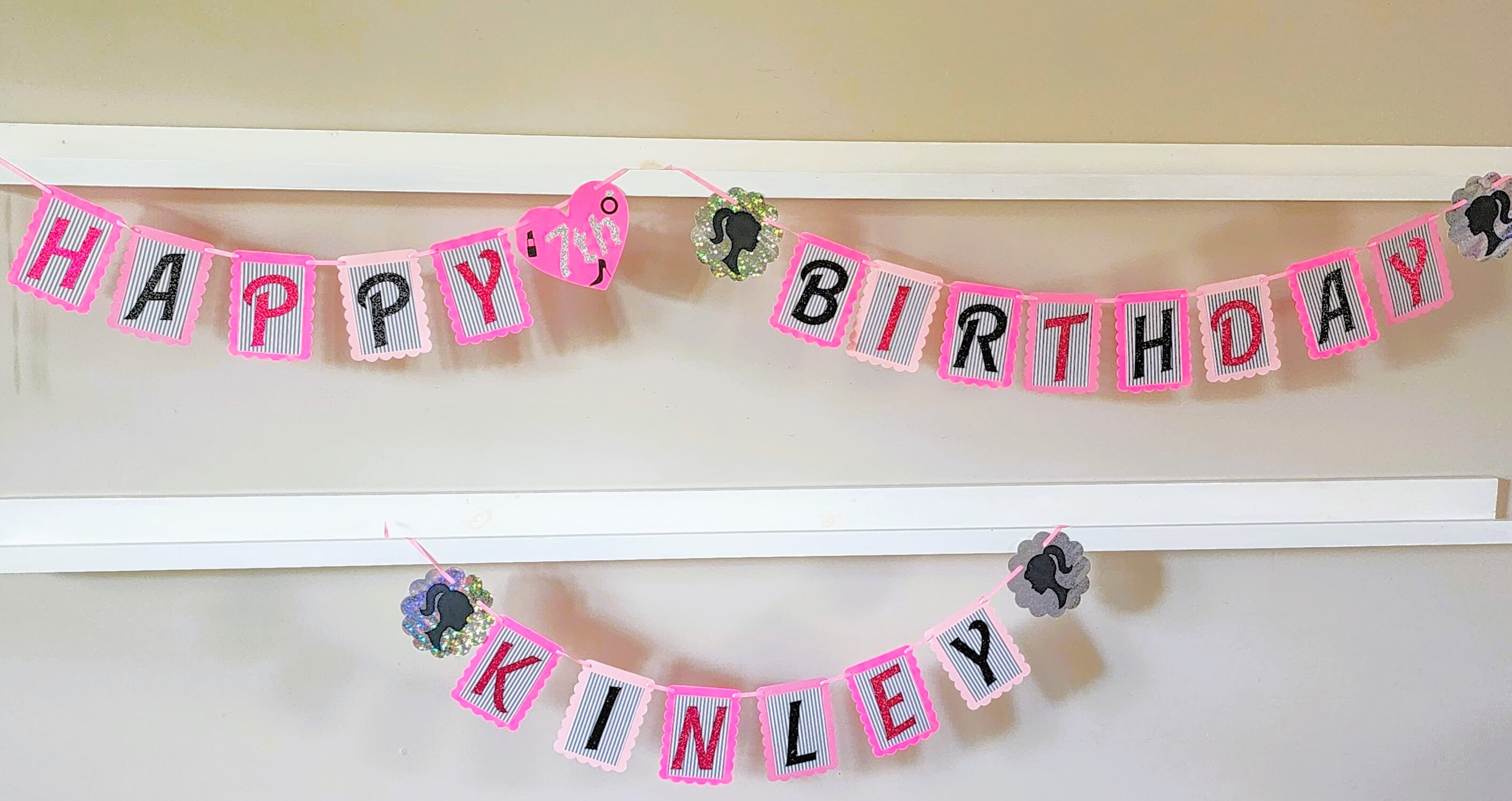 Barbie Birthday Banner, Custom Banner, Barbie Bachelorette, Barbie ...