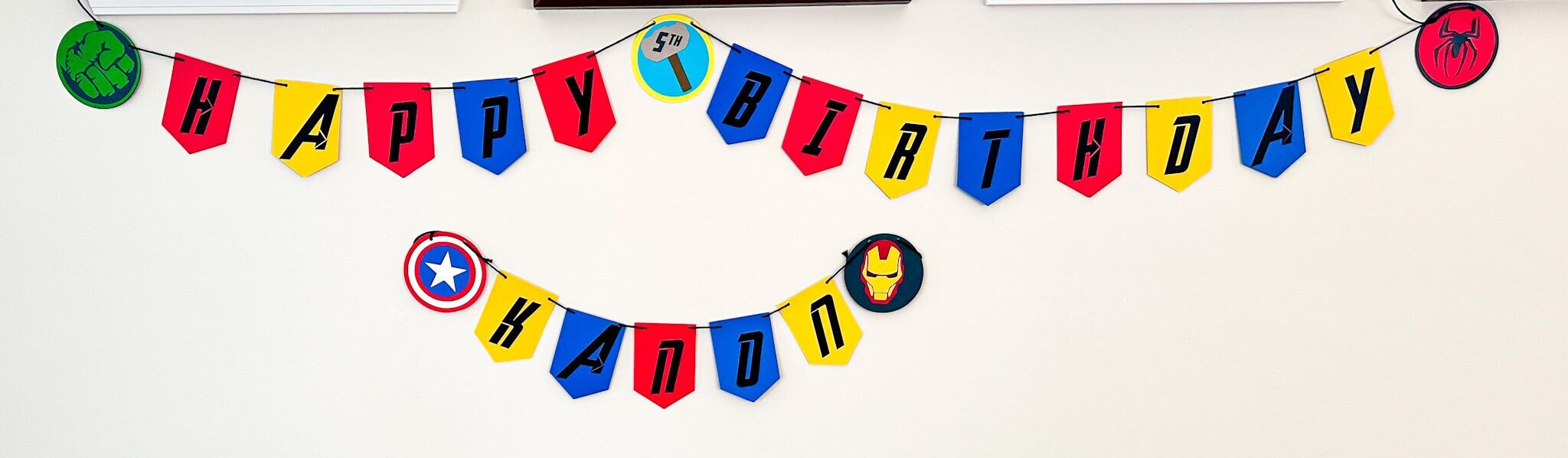 Avengers Birthday Banner, Super Heroes Birthday Banner, Captain America ...