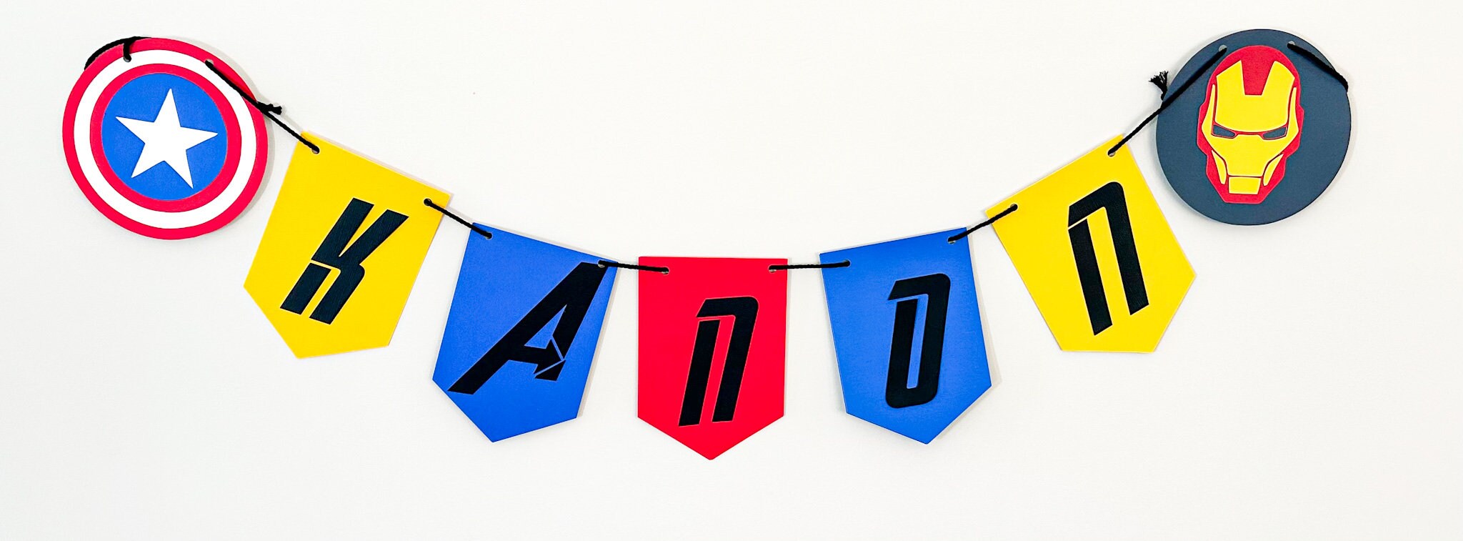 Avengers Birthday Banner, Super Heroes Birthday Banner, Captain America ...