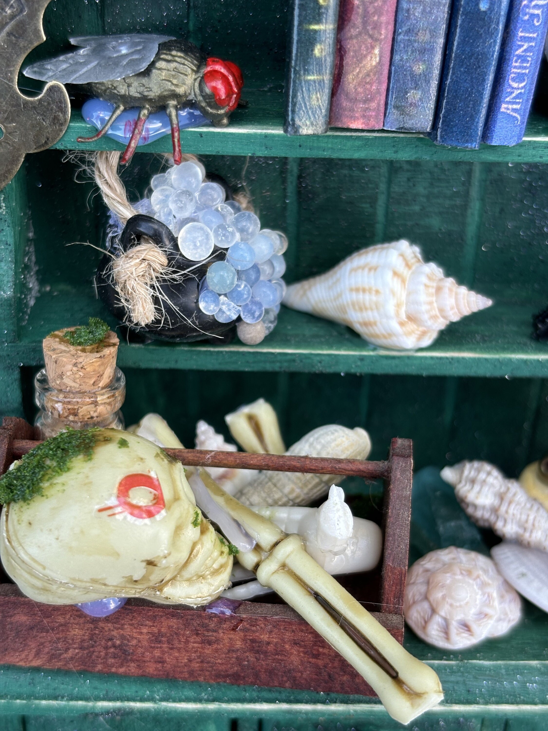 Enchanting Mini Bookcase With Surprises Vintage Jewelry & Handmade ...