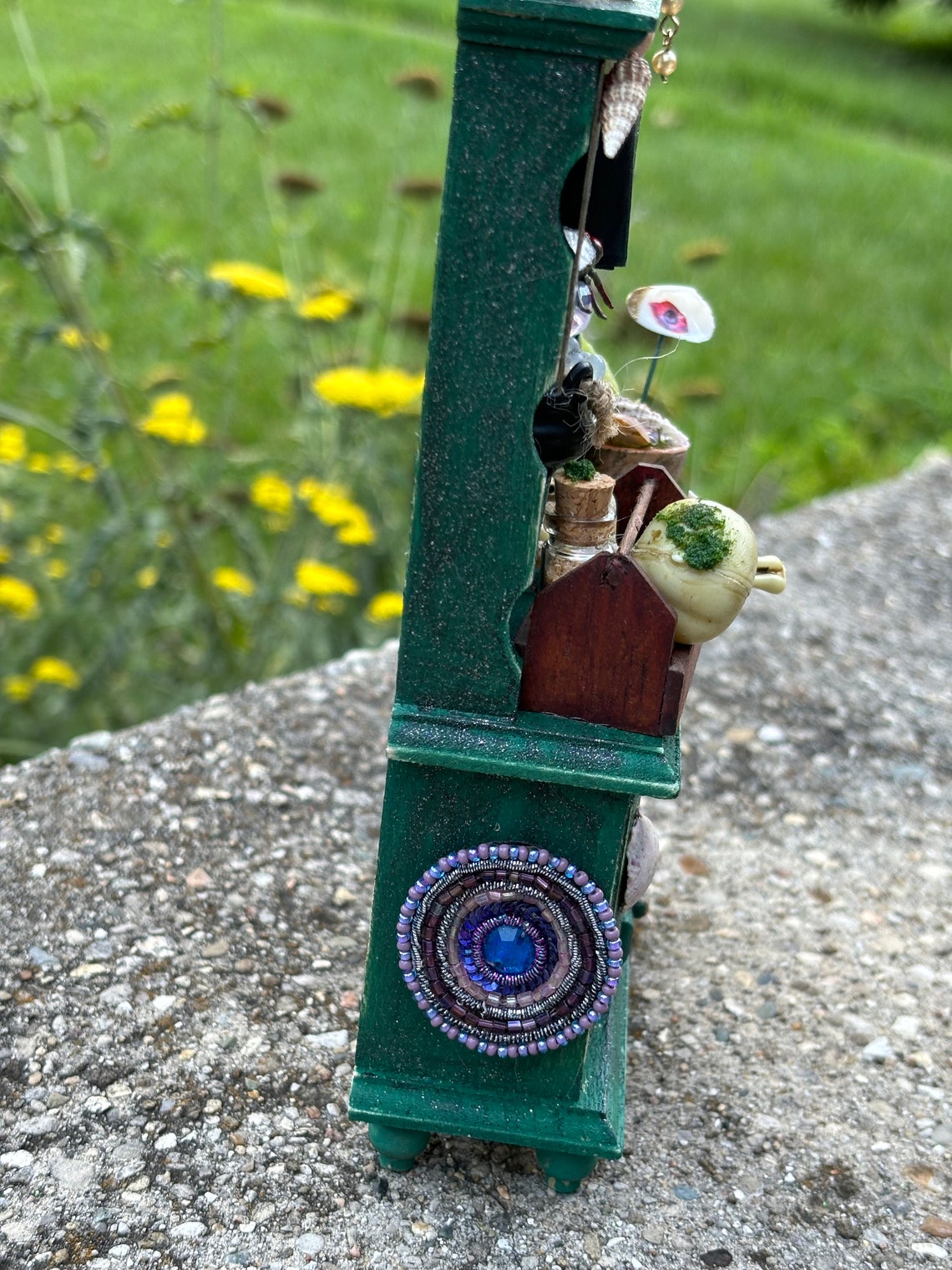 Enchanting Mini Bookcase With Surprises Vintage Jewelry & Handmade ...