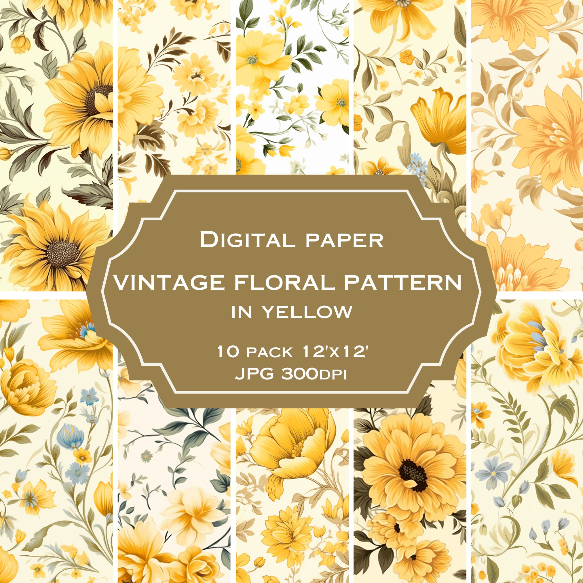 Yellow Floral Pattern