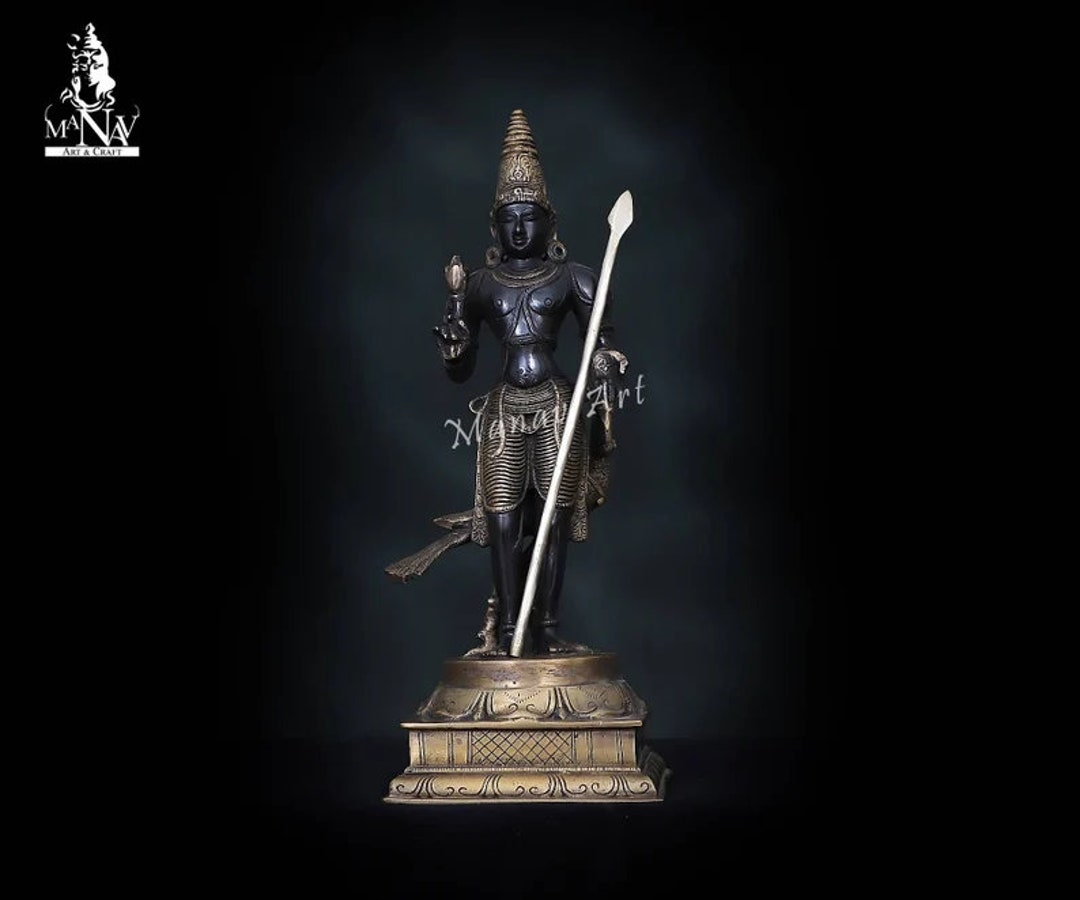 Kartikeya 40 CM/16 Inch Statue, Brass Karthikeyan Statue, Murugan Swamy ...