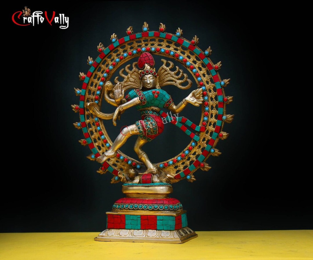 Brass Nataraj Statue, 34 CM Natraj Idol, Dancing Shiva, Tandav Nritya ...