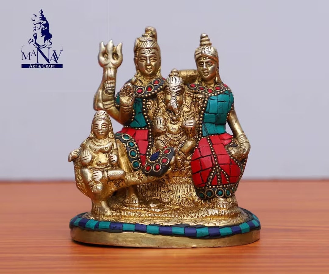 Shiva Pariwar Statue, 11 CM Shiva Pariwar, Shiva, Parvati, Ganesh ...
