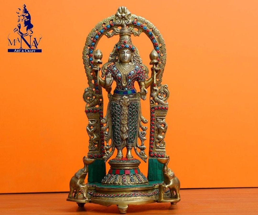 Lakshmi Statue 40 CM Laxmi Statue, Sitting Lakshmi Statue, Goddess of ...