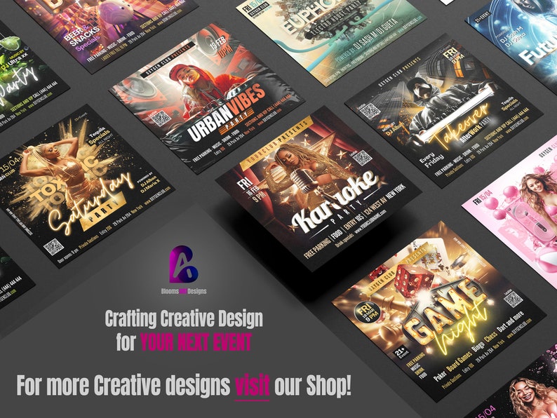 EDITABLE Canva Flyer, Club Flyer, New Year Party, New Year's Eve, Event ...