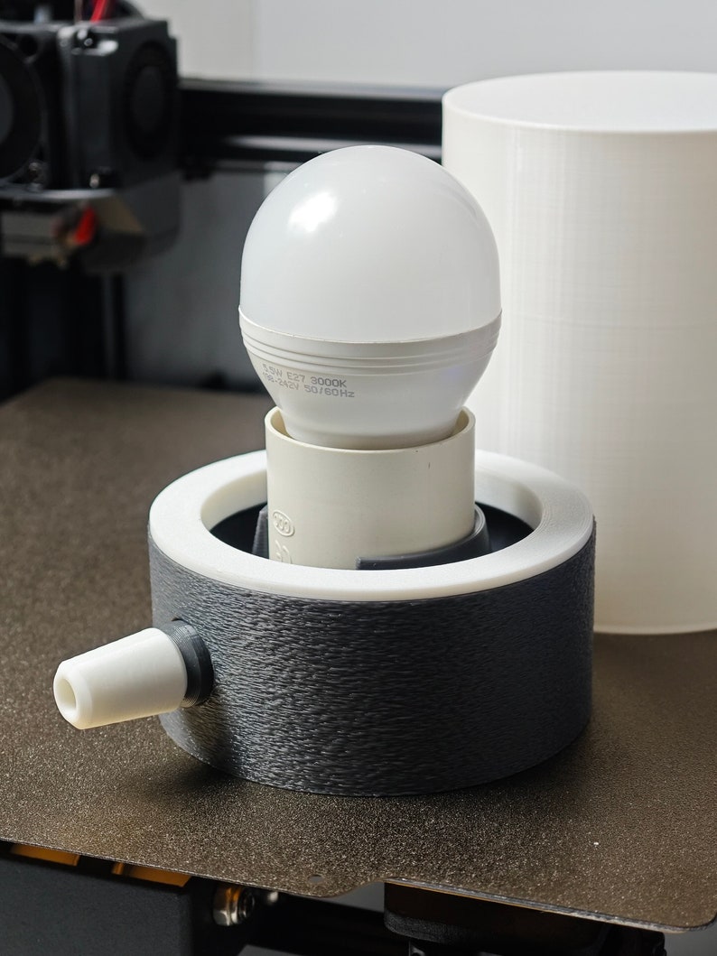 3d-printed Table Lamp With Shade: Modern Minimalist Desk Light (digital ...