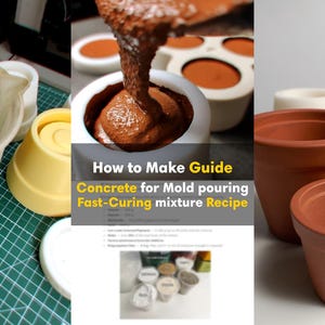 Rapid-set Concrete Mix for Mold Pouring — How to Make Course & Recipe ...