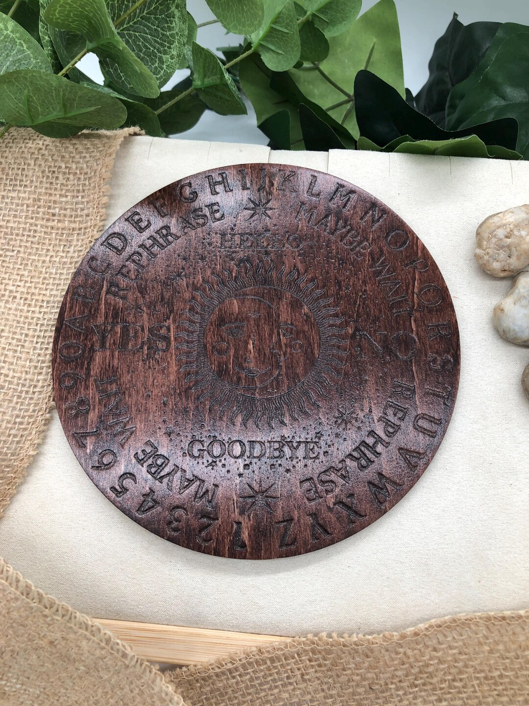 Celestial Sun Moon Pendulum Board Divination Tool Laser Engraved - Etsy