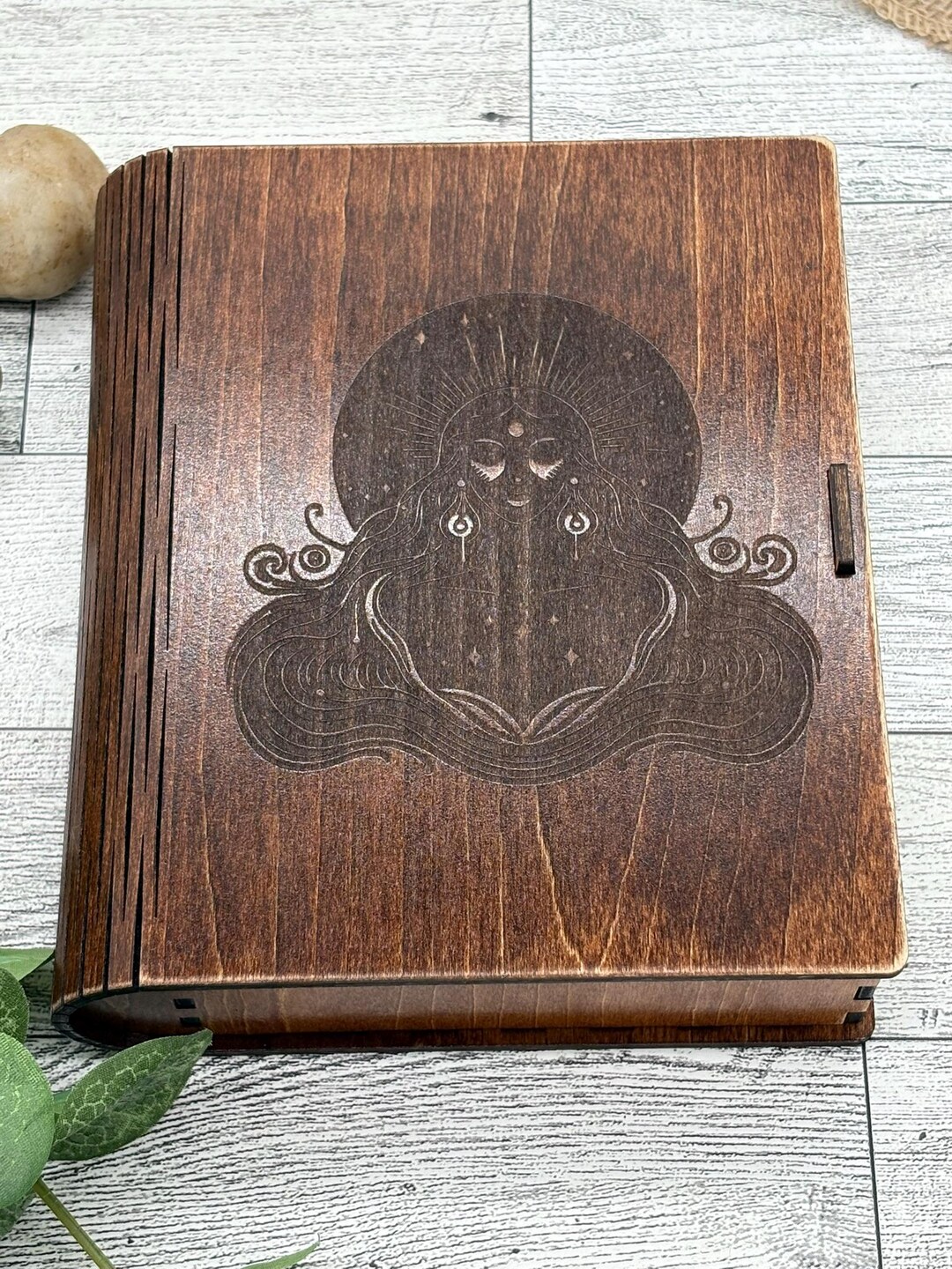 Nyx Engraved Altar Box | Tarot Box | Altar Decor | Pagan Tool Storage ...