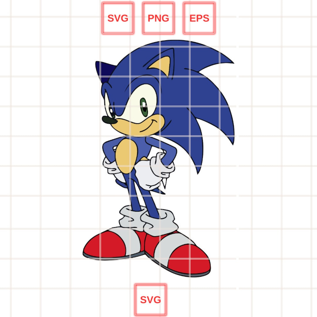 Sonic Svg,the Hedgehog Svg,layered Sonic ,bonus Sonic Svg,sonic ...