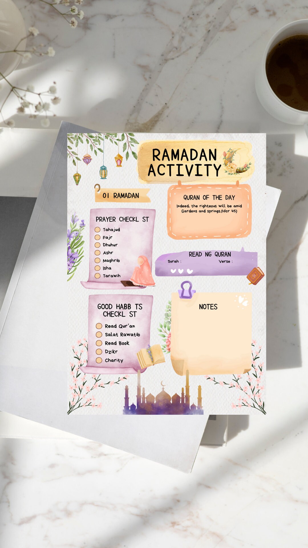 Muslim Ramadan 2024, Mubarek Ramadan,ramadan Calendars,ramadan Planner ...