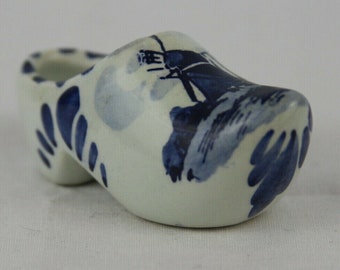 Miniature Dutch Shoes Tiny Blue White Delft Like Porcelain Shoes - Etsy