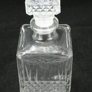 Vintage Fancy Glass Decanter 9" Bourbon Whiskey Glass Bottle - Etsy