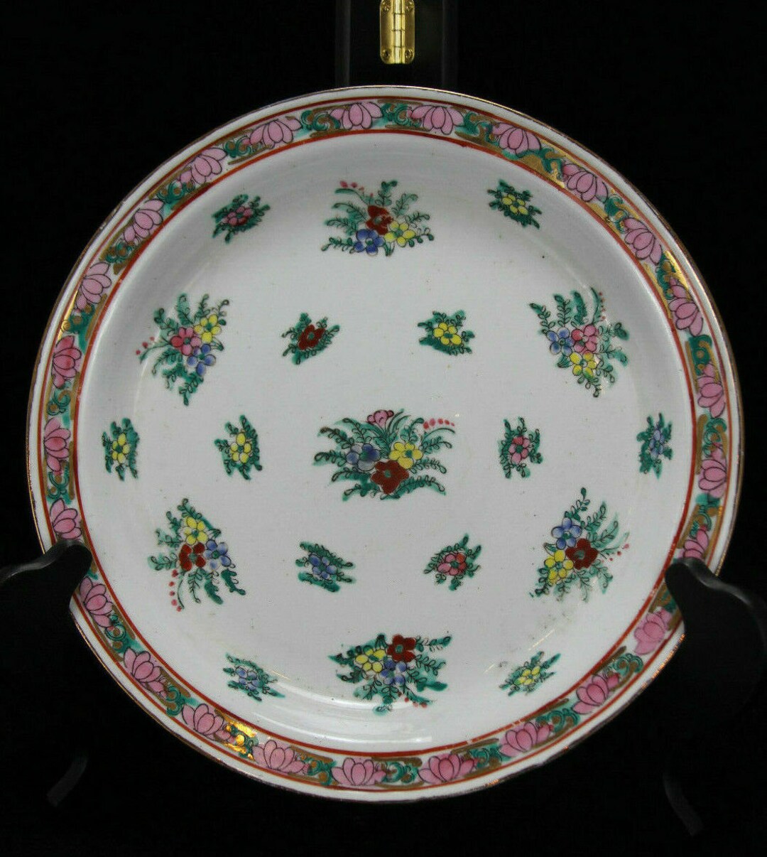 Vintage Asian Plate Hand Decorated in Hong Kong - Etsy
