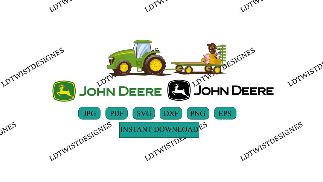John Deere Vector / Instant Download / Print Cut Template / - Etsy