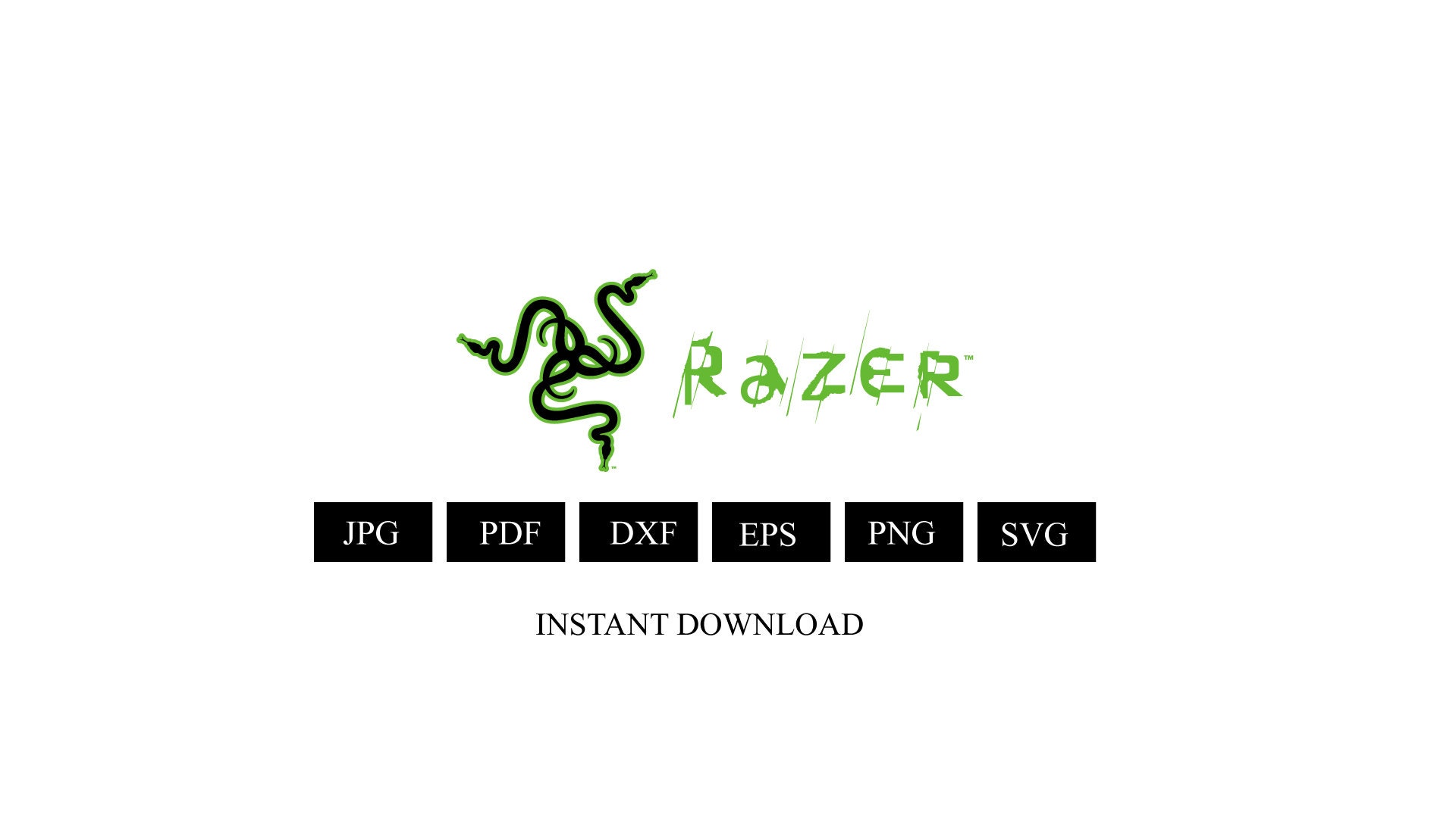 Razer Vector / Instant Download / Print Cut Template / DXF / - Etsy