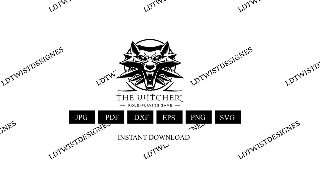The Witcher Vector / Instant Download / Print Cut Template / DXF / SVG ...