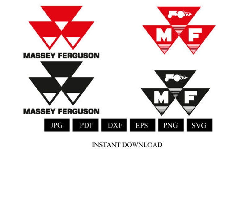Massey Ferguson Vector / Instant Download / Print Cut Template / DXF ...