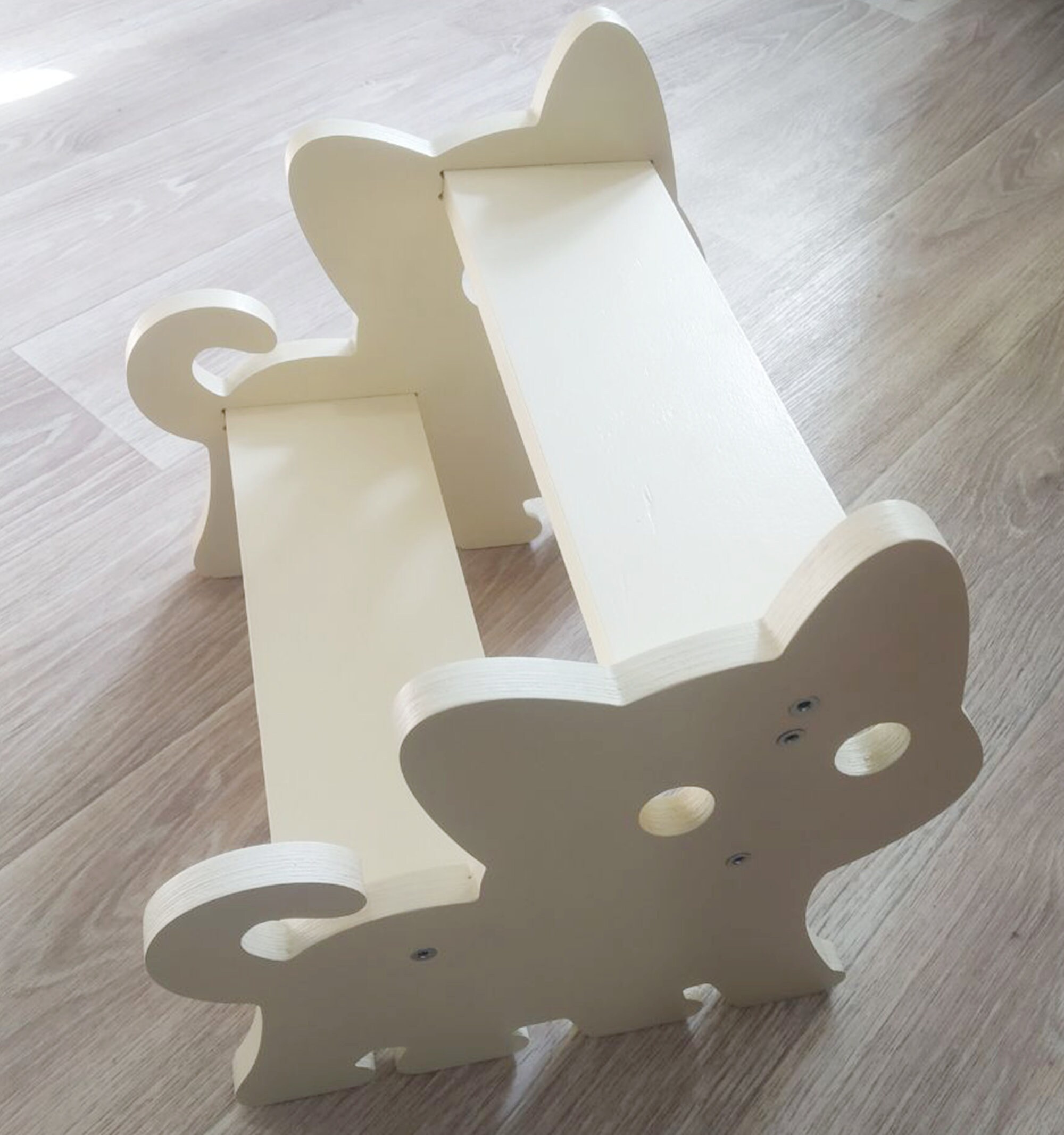Kids Step Stool (cute Cat) - Etsy