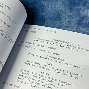 Robert Downey Jr. and Christopher Nolan Signed Oppenheimer Screenplay ...