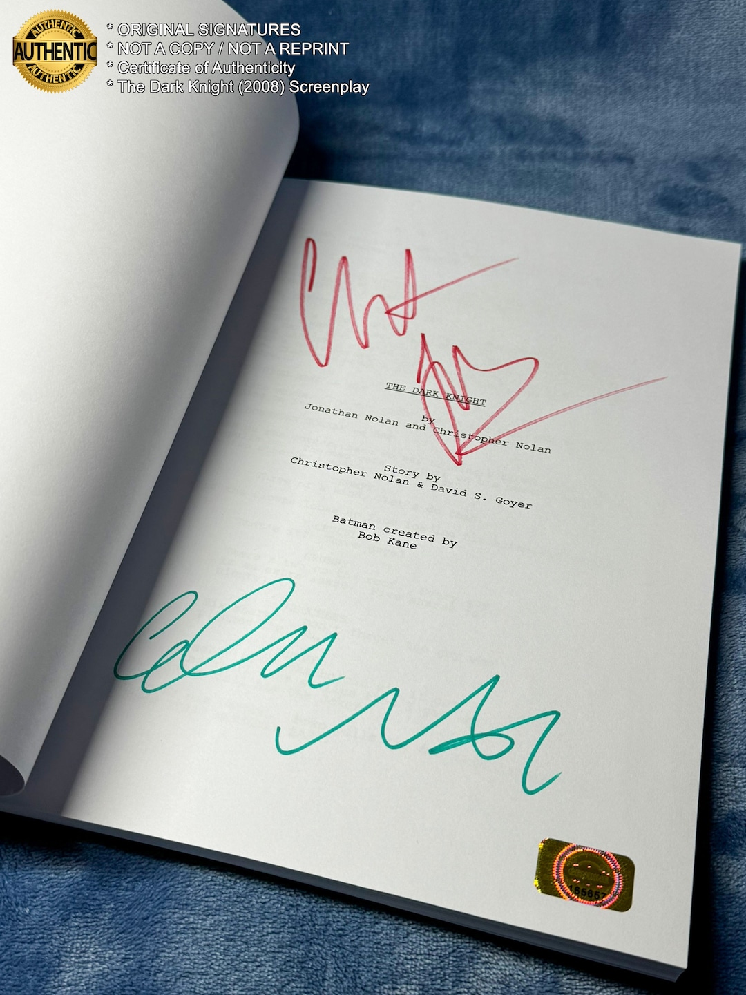 Christian Bale and Cillian Murphy Signed the Dark Knight Screenplay ...