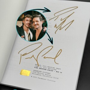Paul Mescal, Pedro Pascal Signed Gladiator II Script, Authentic ...