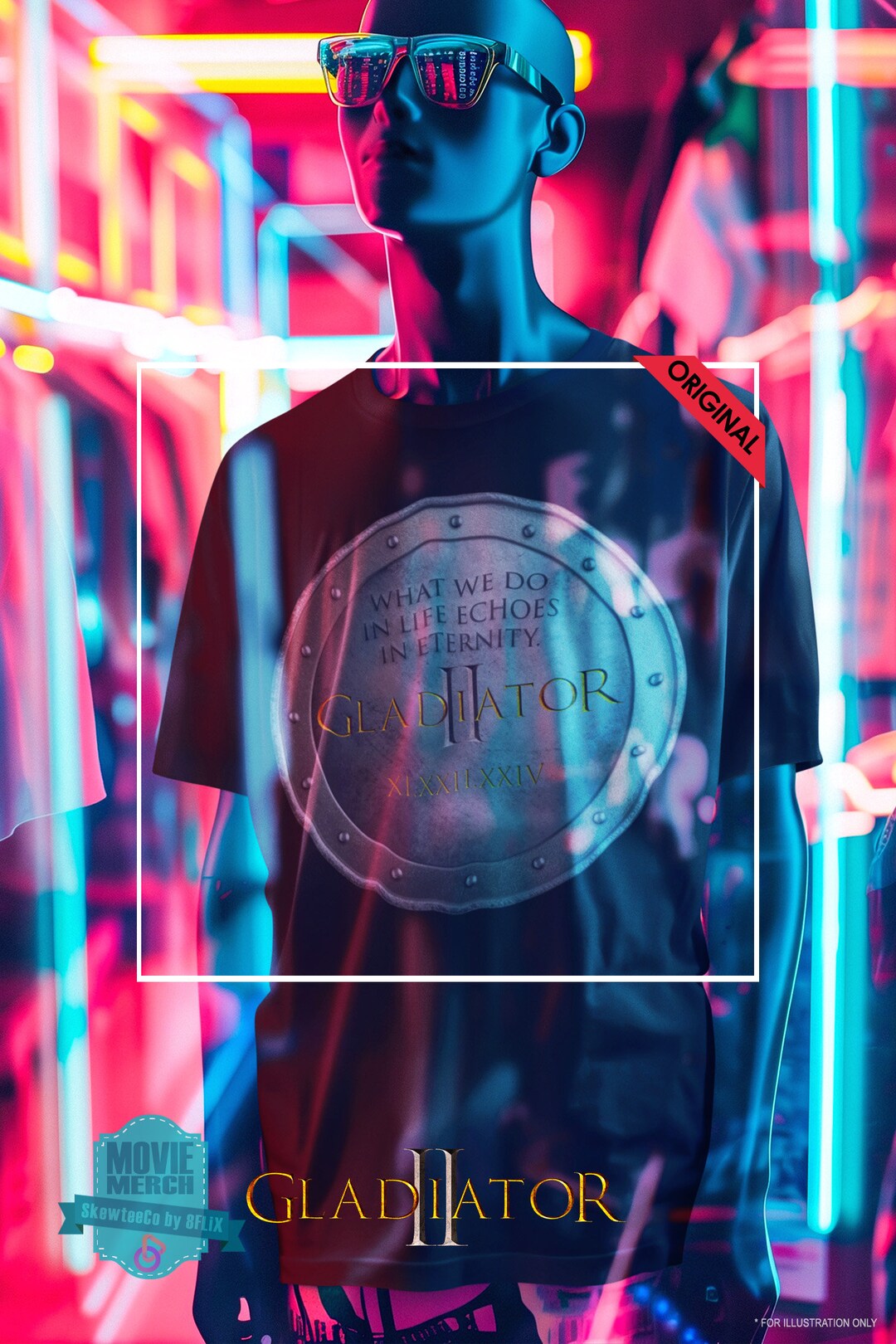 Gladiator II Teaser T-shirt With Shield Unisex Garment-dyed T-shirt ...