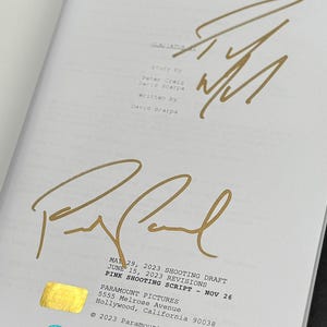 Paul Mescal, Pedro Pascal Signed Gladiator II Script, Authentic ...