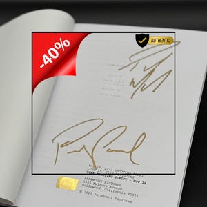 Paul Mescal, Pedro Pascal Signed Gladiator II Script, Authentic ...
