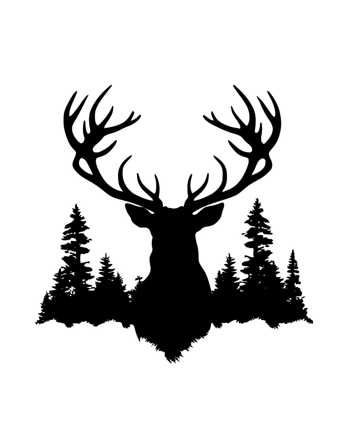 Deer SVG - Can Be Used on Any Surface - Etsy