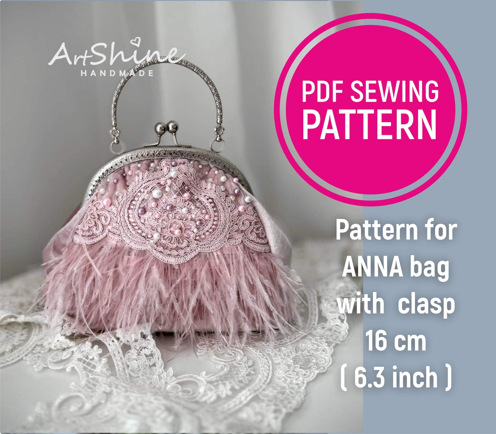 Anna Clasp Bag Sewing Pattern – DIY Vintage Frame Purse (PDF Pattern ...