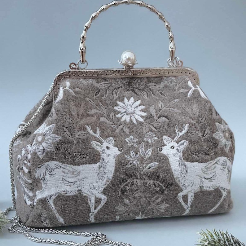8” Frame Purse Sewing Pattern PDF | Straight Clasp Handbag | DIY Bag ...