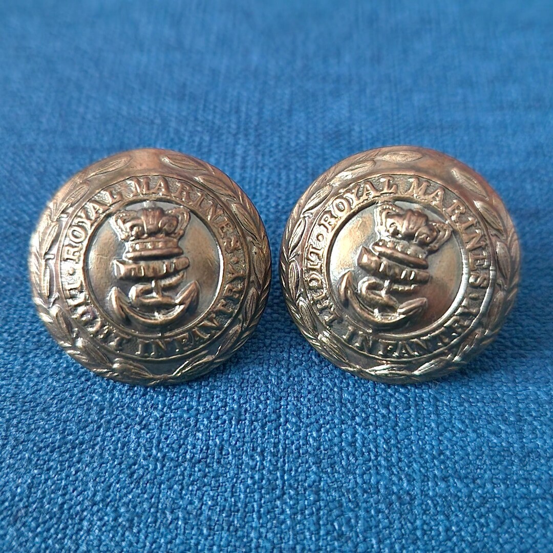 Antique Militaria Victorian Royal Marines Light Infantry Buttons ...
