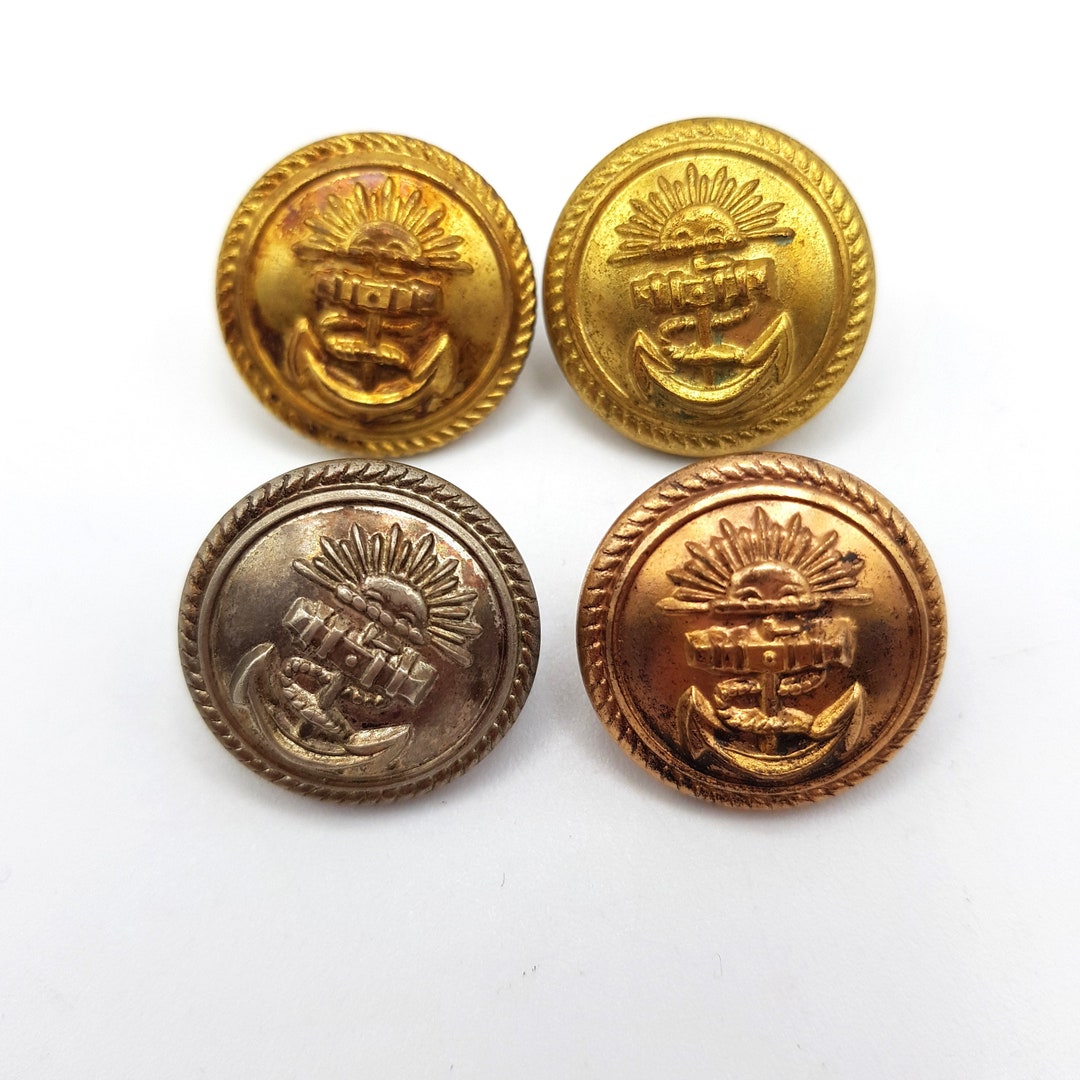 P&O Peninsula and Orient Line Uniform Buttons 20th Century Vintage ...