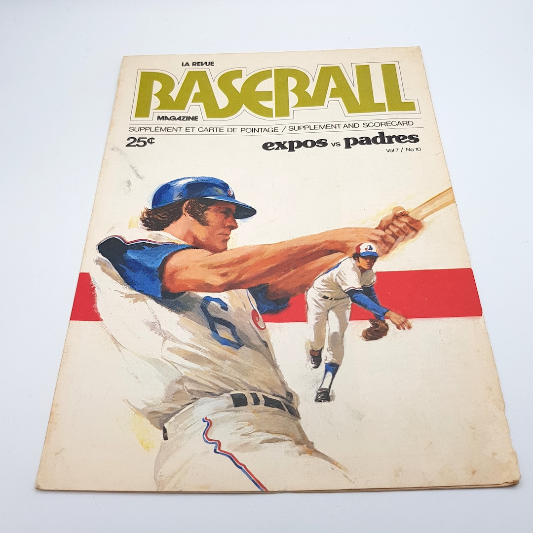 Baseball Supplement and Scorecard Expos V Padres 1975 Season - Etsy