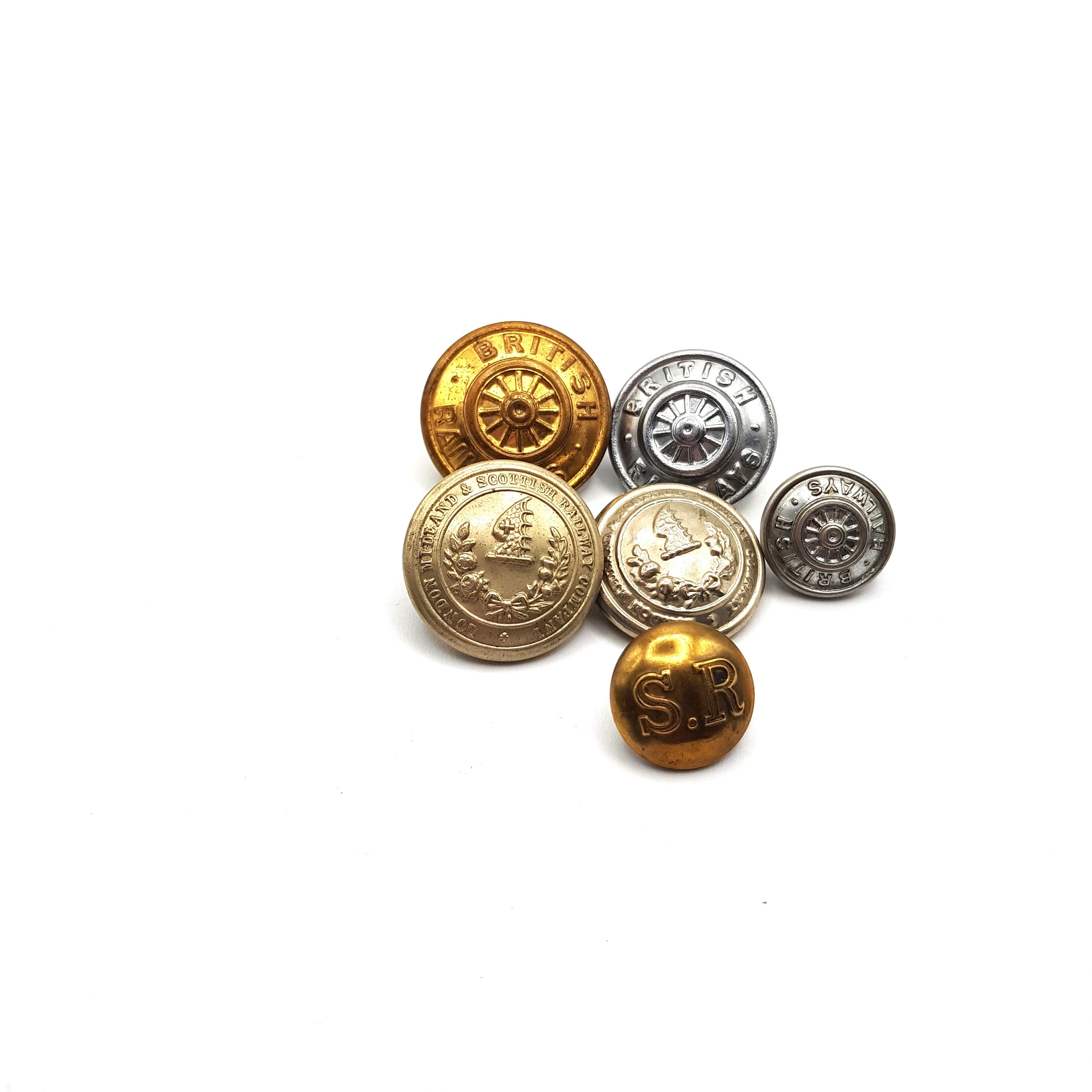 British Railway Uniform Buttons 20th Century Vintage Railwayana ...