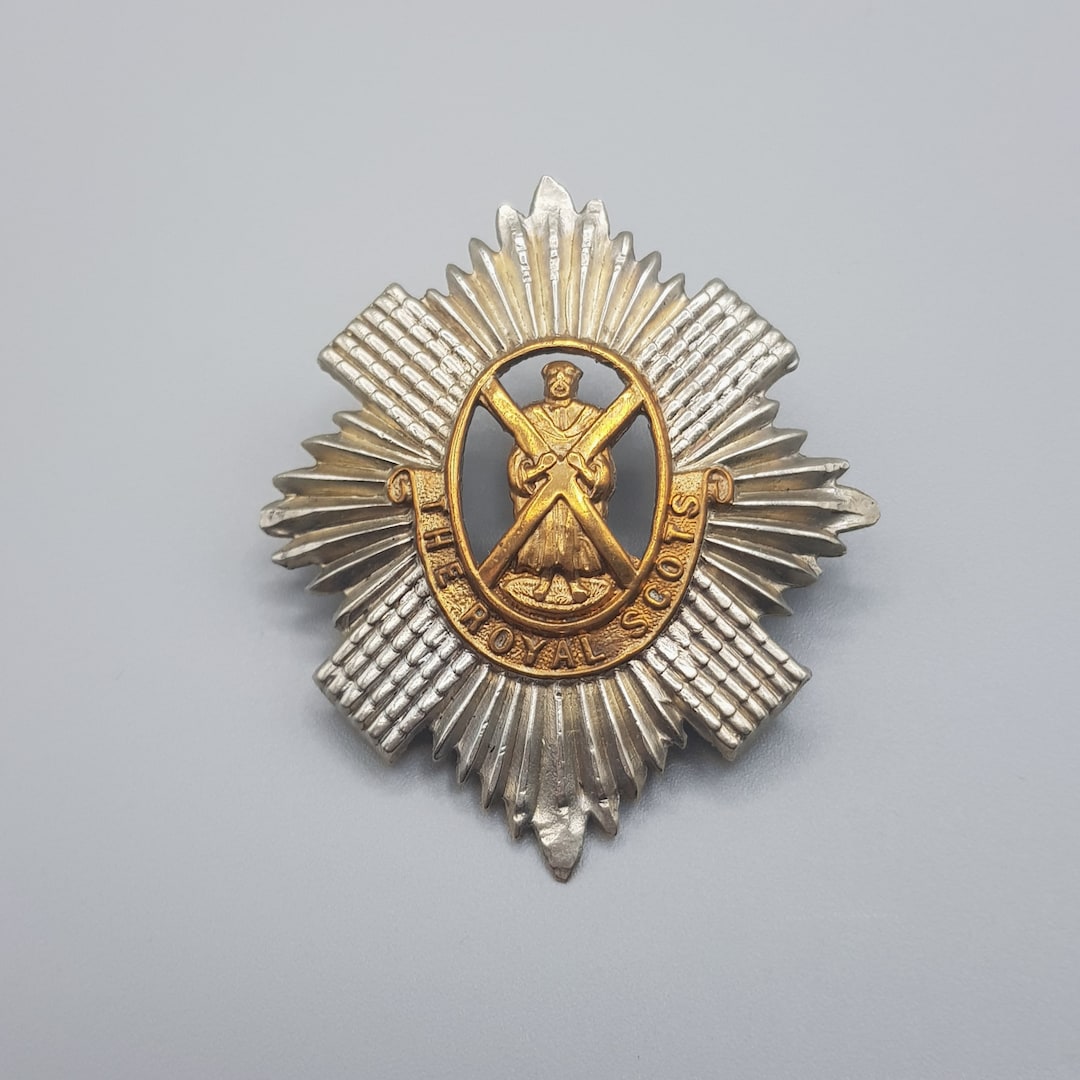 Military Cap Badges Royal Scots 20th Century Vintage Militaria ...
