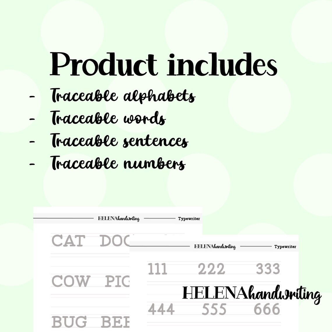 Kids Typewriter Handwriting Practice Worksheets With Traceable Letters ...