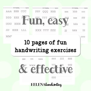 Kids Typewriter Handwriting Practice Worksheets With Traceable Letters ...