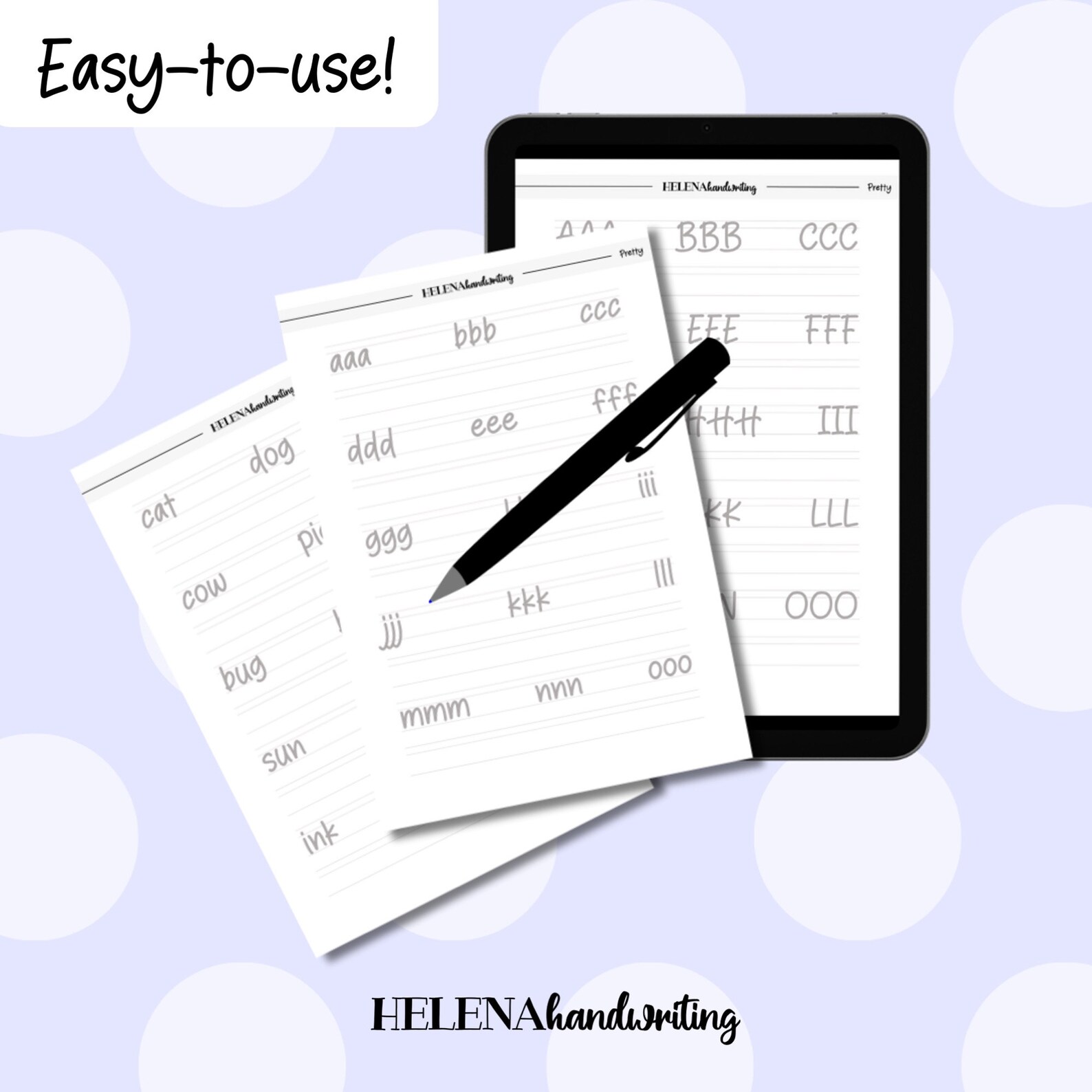 Kids Pretty Handwriting Practice Worksheets With Traceable Letters - Etsy